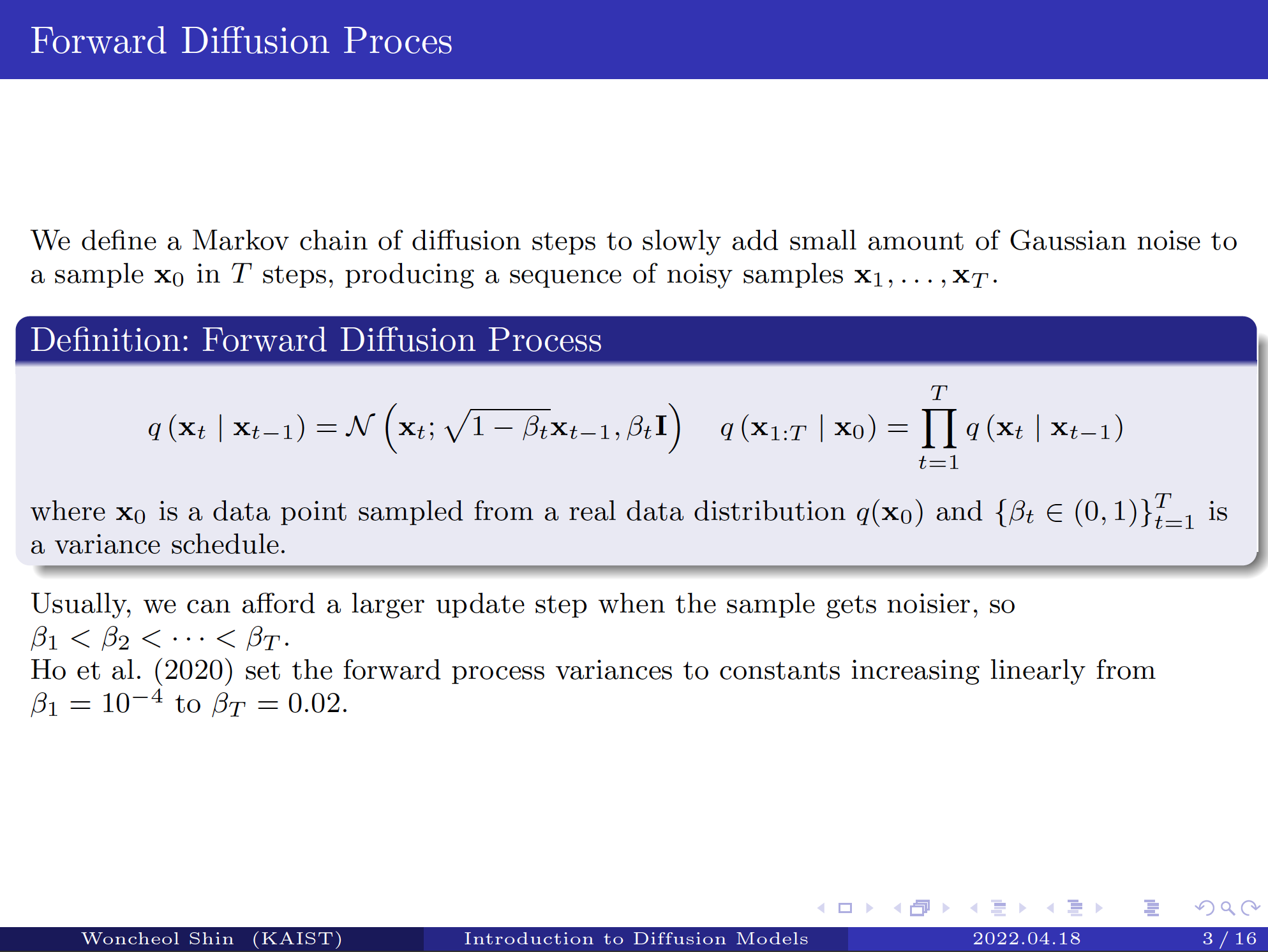 Introduction to Diffusion Models | Shin’s Blog